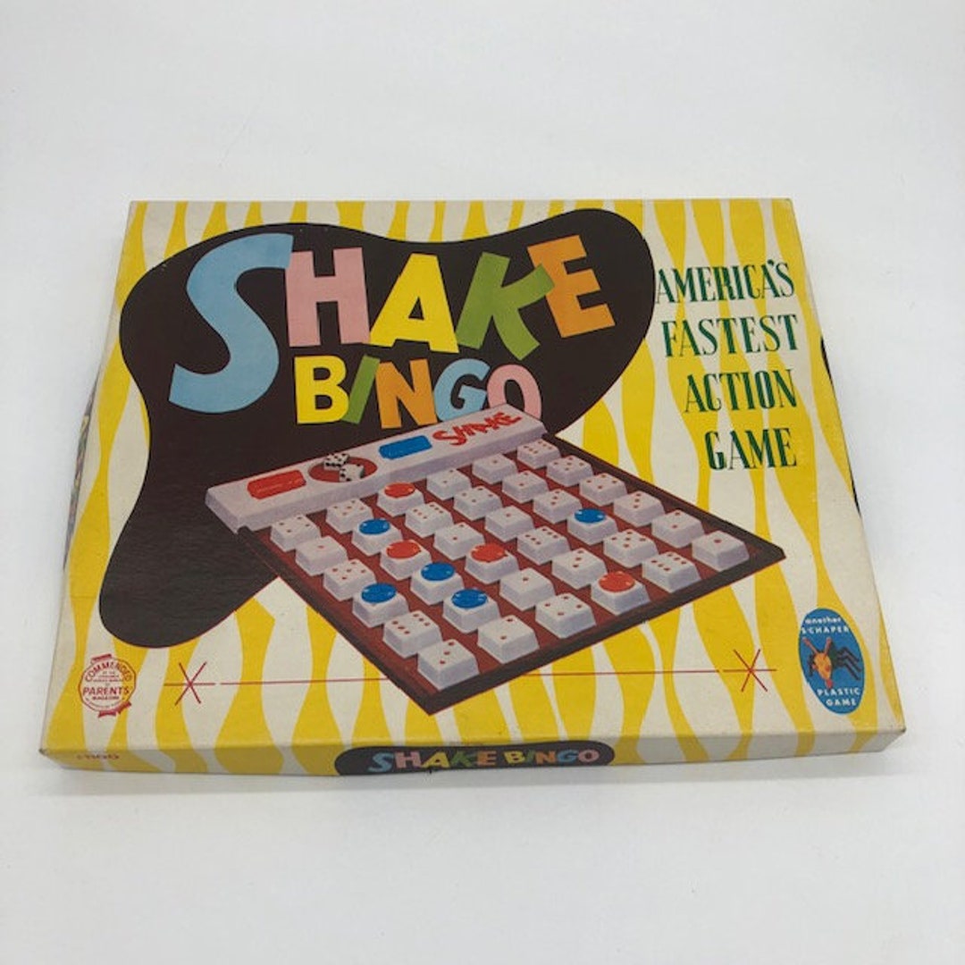 Vintage 1969 Schaper Shake Bingo America's Fastest Action Game - Etsy