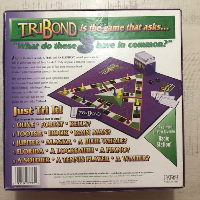Vintage 1995 Tribond by Patch #7333 - Etsy