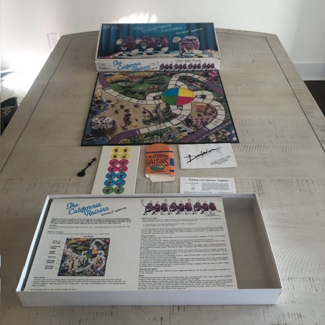 Vintage 1987 Calrab the California Raisins Board Game - Etsy