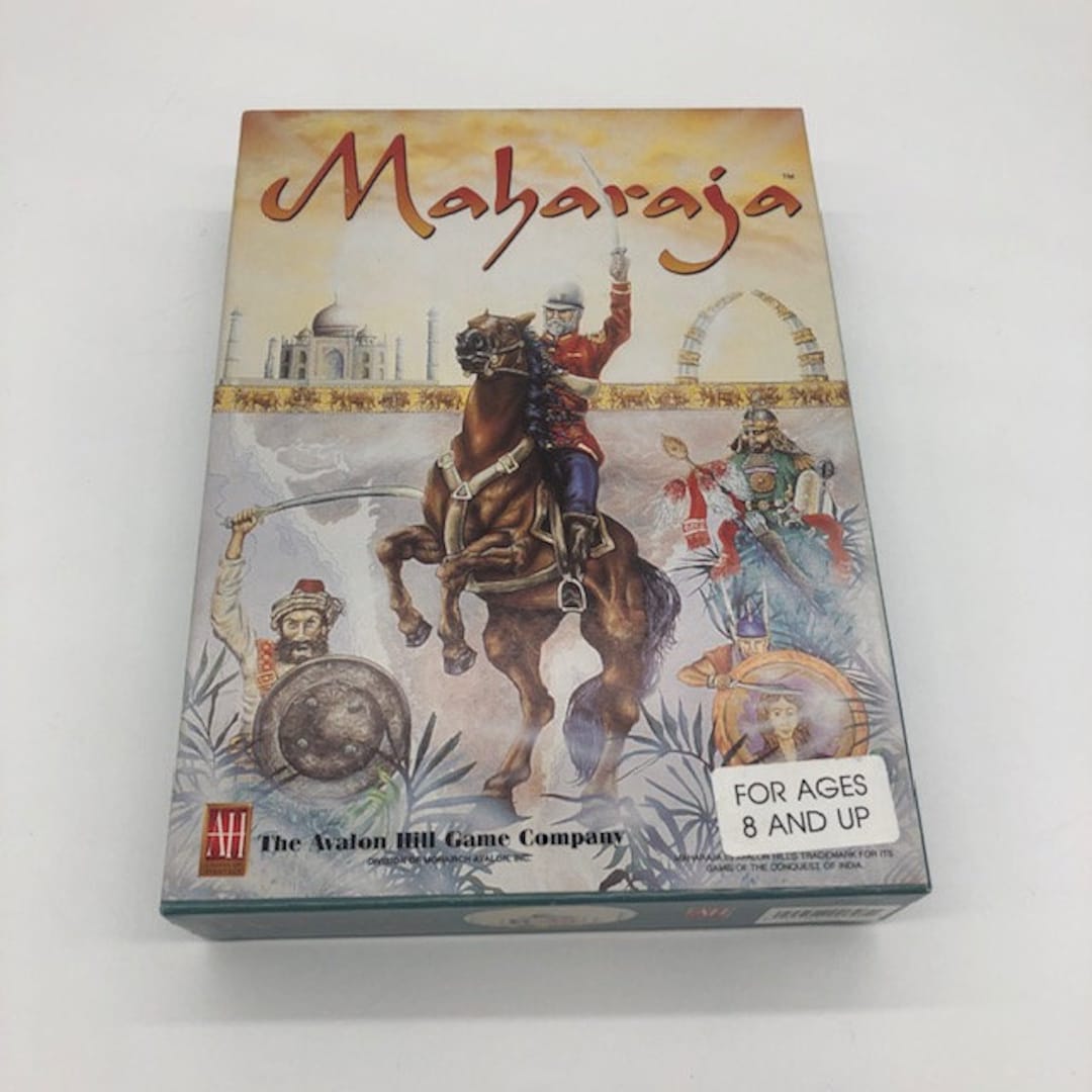 Vintage 1994 Avalon Hill Maharaja (open Box, Unpunched, Never Played ...