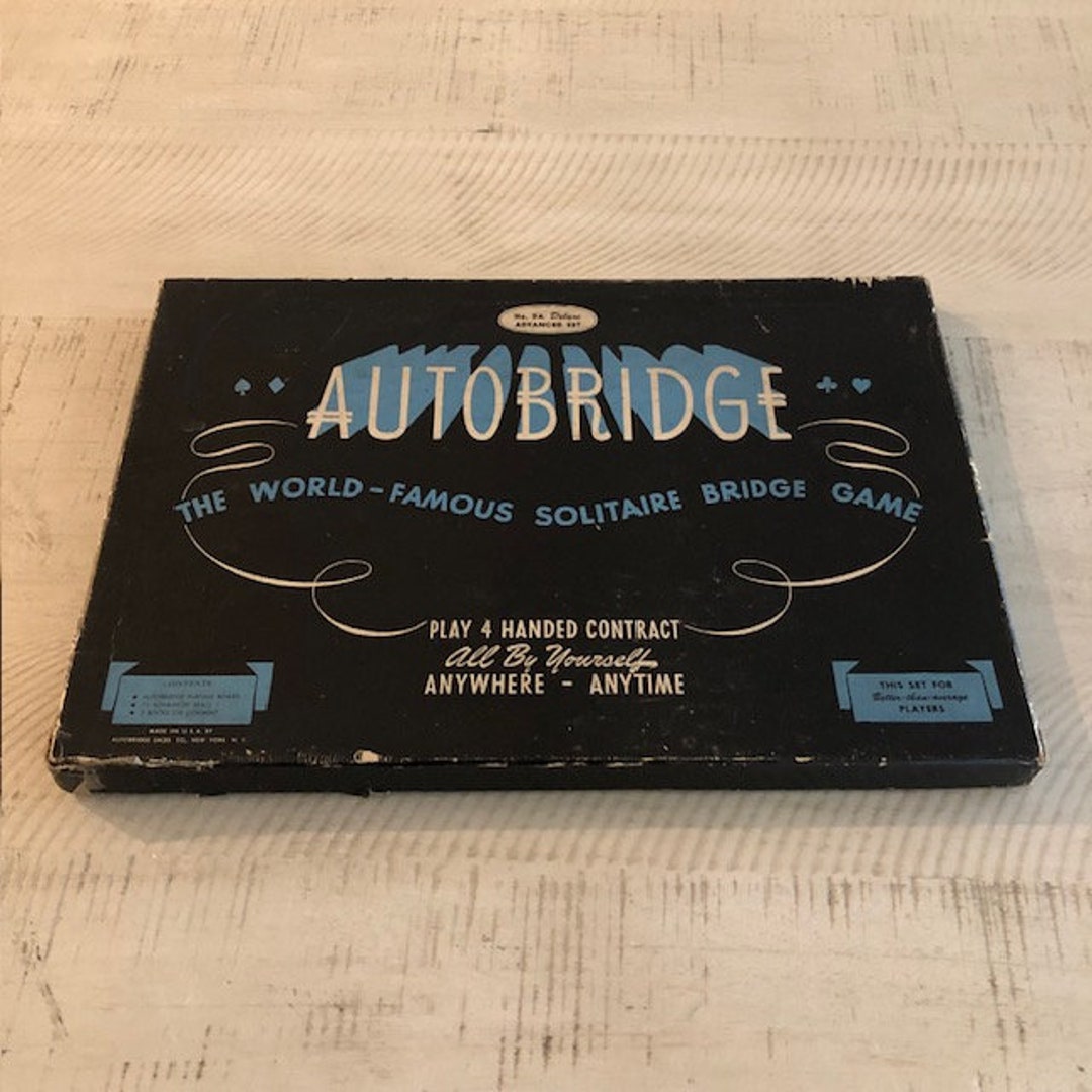 Rare, Vintage 1946 Autobridge the World Famous Solitaire Bridge Game - Etsy
