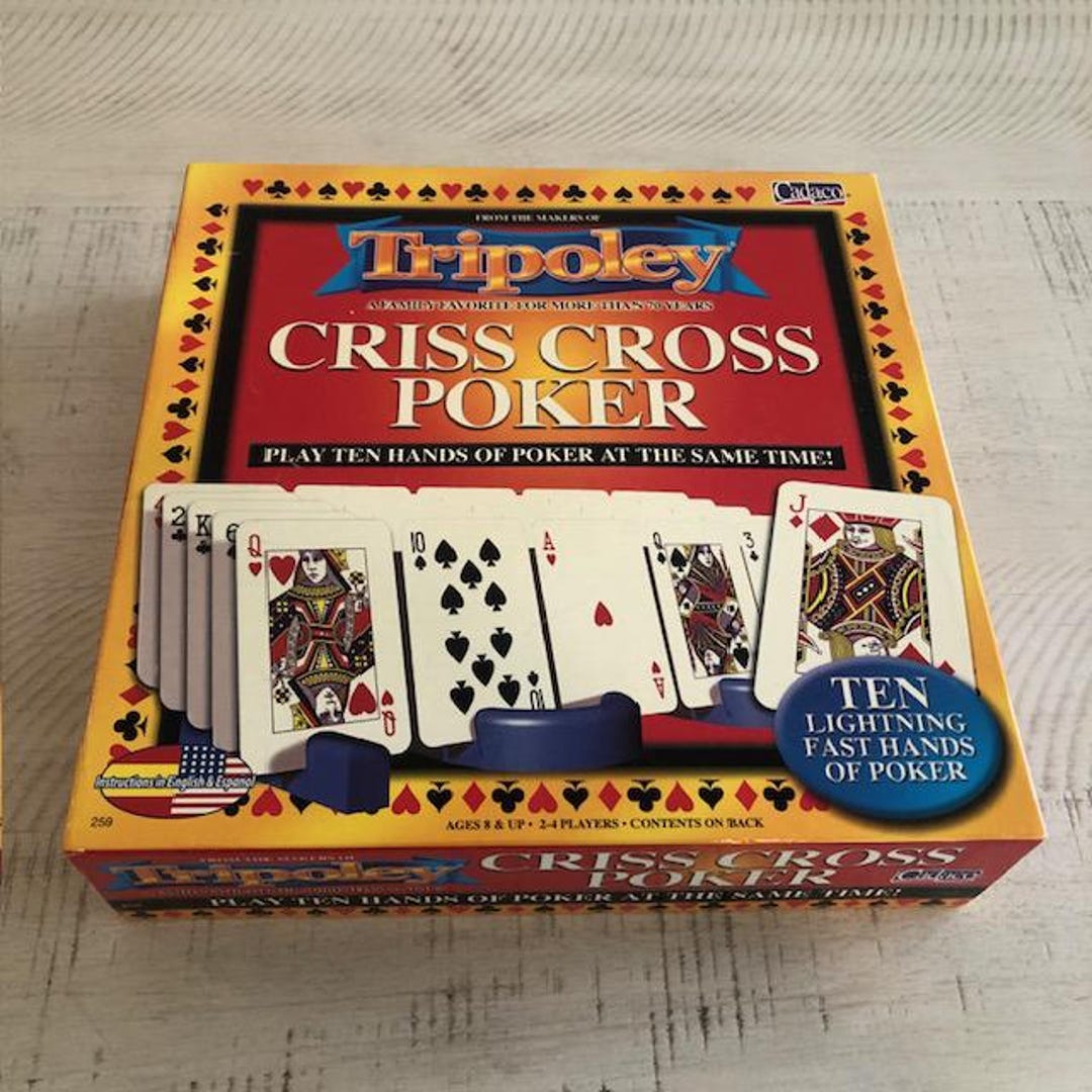 Like New 2005 Tripoley Cadaco Criss Cross Poker - Etsy
