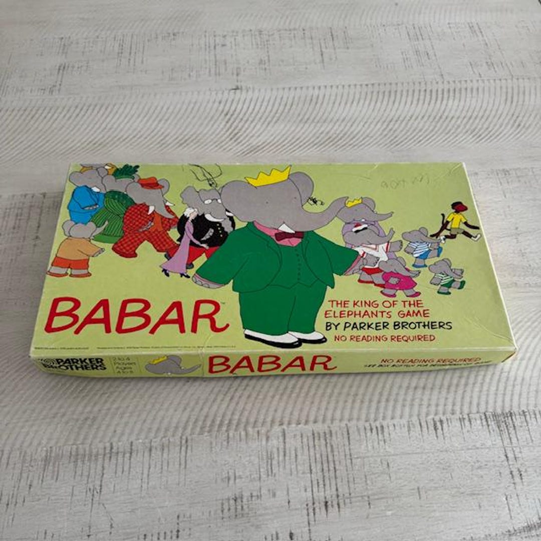 Vintage 1978 Parker Brothers Babar the King of the Elephant Game - Etsy