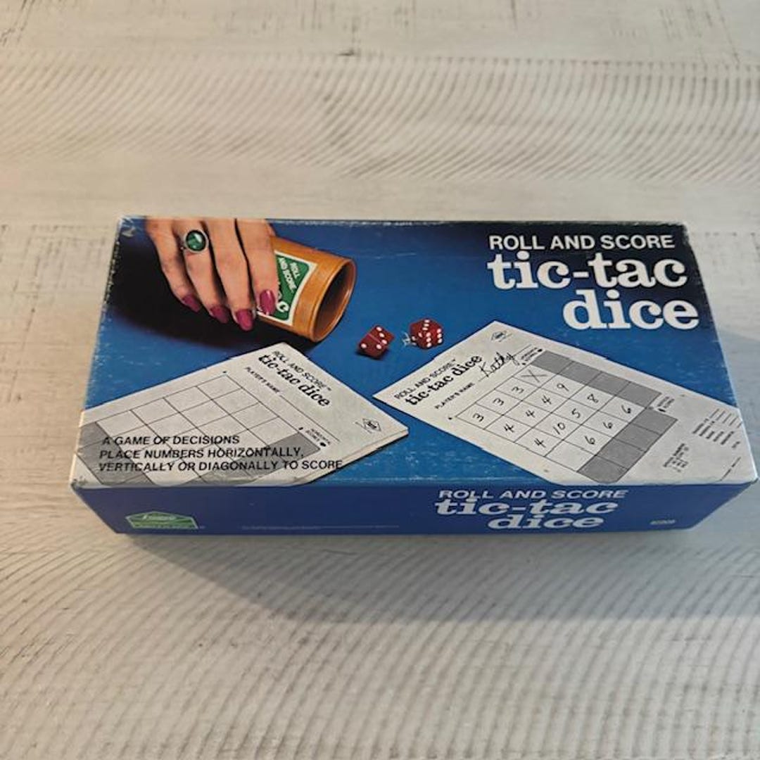 Vintage 1975 Lowe Tic-tac Dice (roll and Score) - Etsy