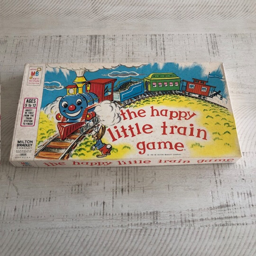 Rare, Vintage 1957 Milton Bradley the Happy Little Train Game #4959 ...
