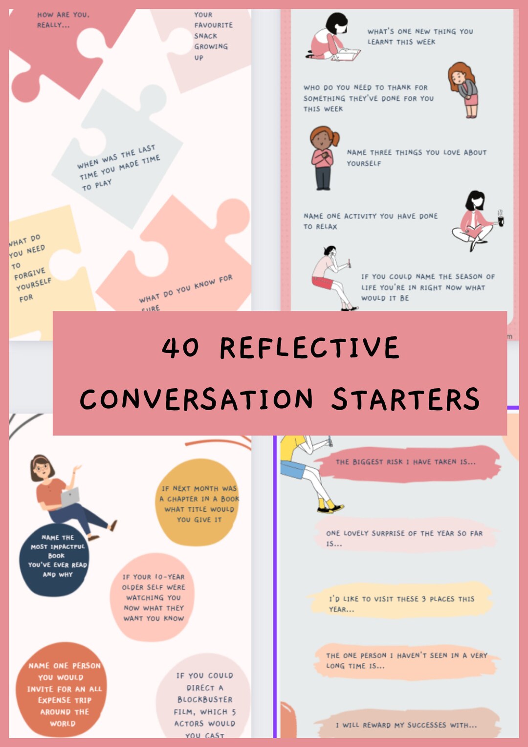 Printable Family Conversation Sheets, Conversation Starters, Use in ...