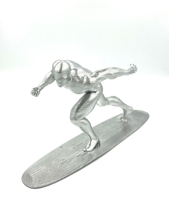 Silver Surfer Statue 3D Printed Figure Gift for Everyone | Etsy Australia