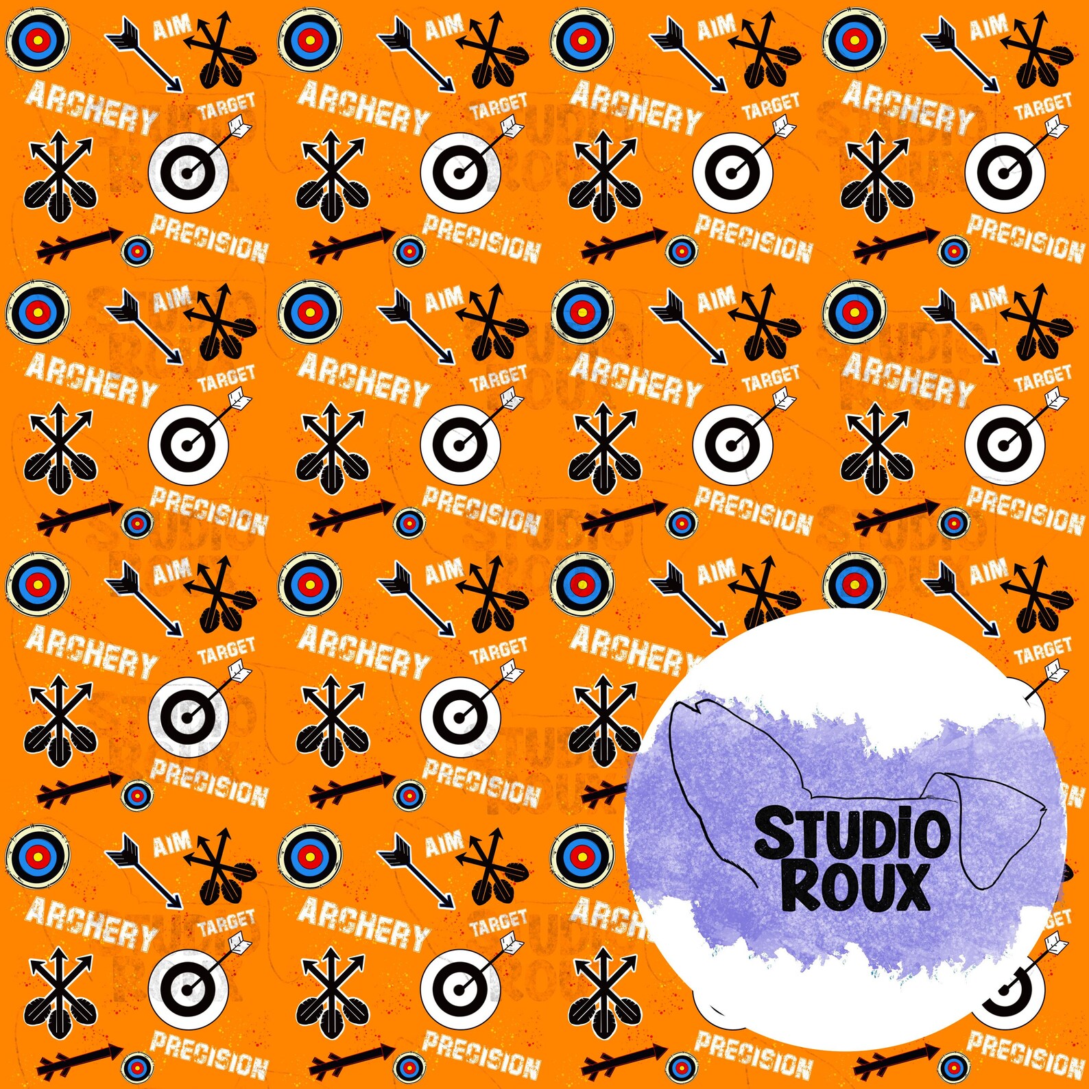 Seamless Archery Design PNG Digital Download - Archery Sublimation ...