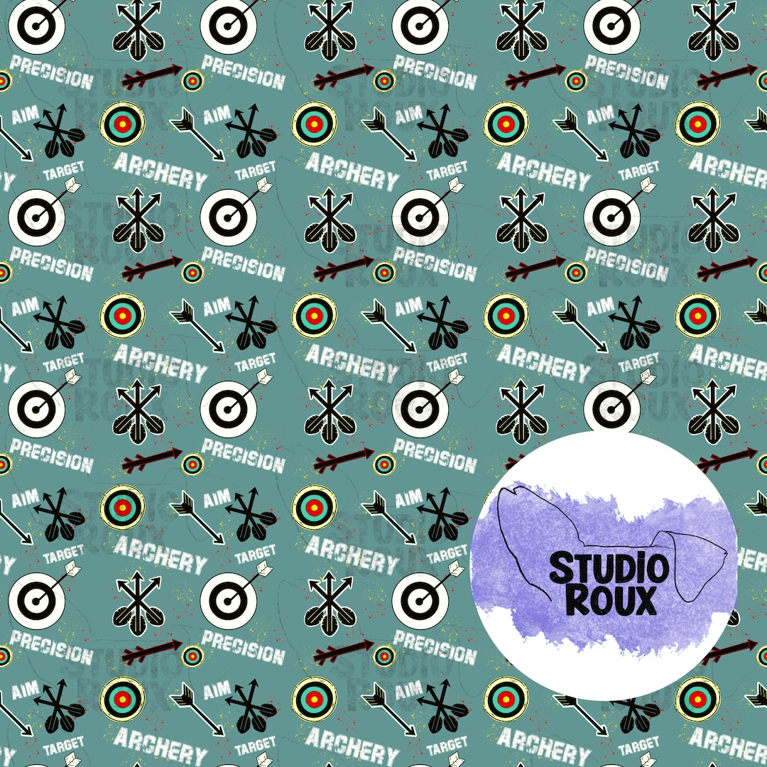 Seamless Archery Design PNG Digital Download - Archery Sublimation ...