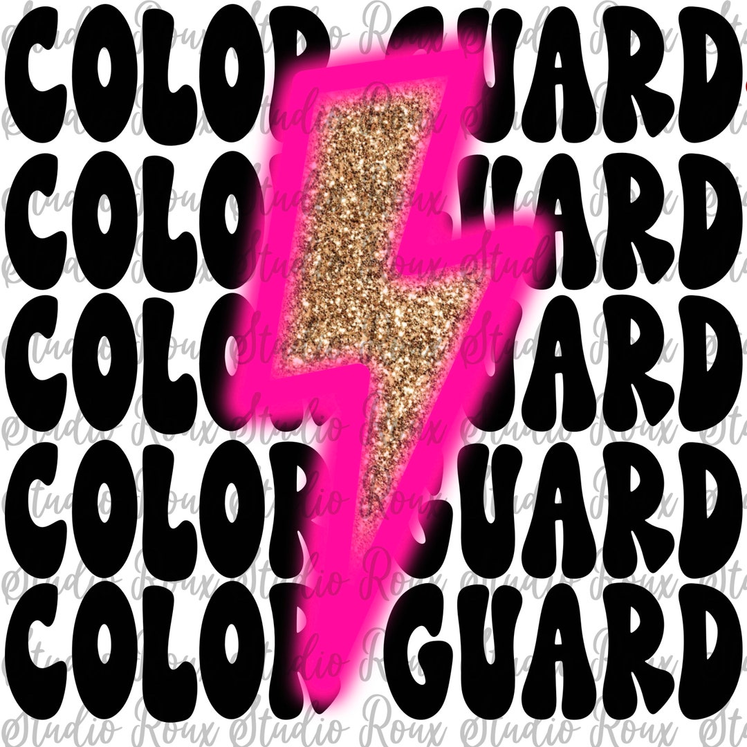 Color Guard Lightning Bolt PNG - Etsy
