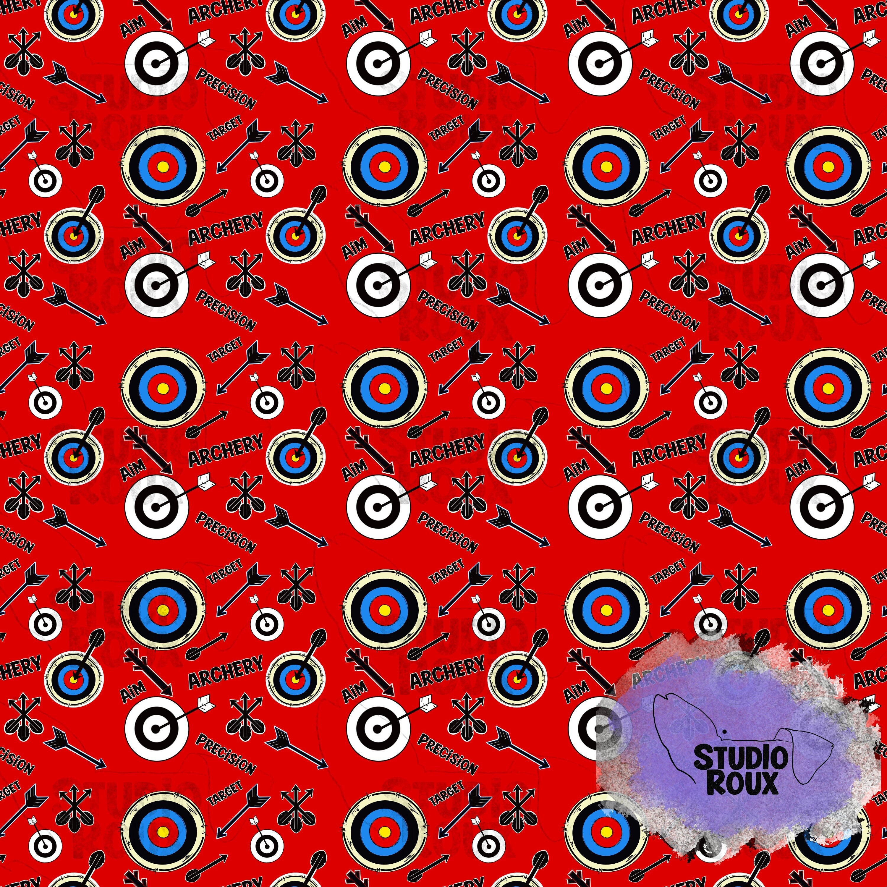 Seamless Archery Design PNG Digital Download - Archery Sublimation ...