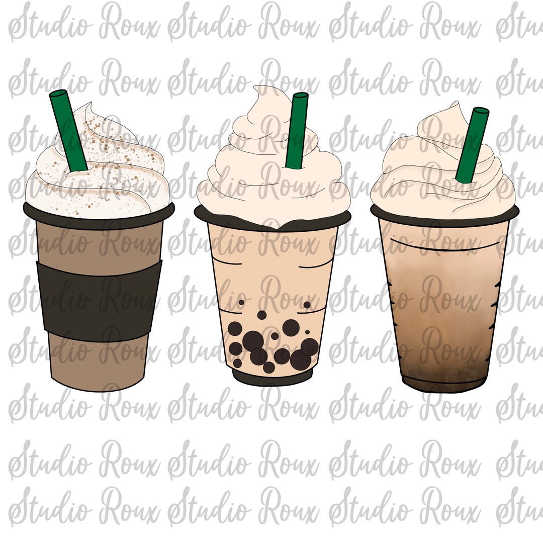 Iced Coffee Lover PNG - Etsy