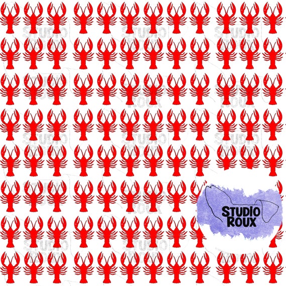 Seamless Crawfish Design PNG Digital Download Crawfish - Etsy
