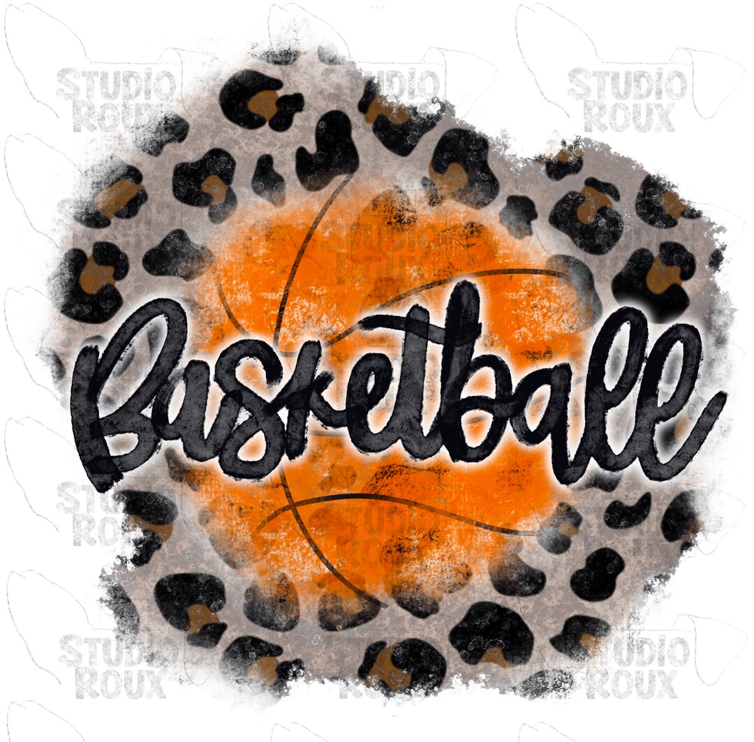 Basketball Distressed Leopard PNG Digital Download - Basketball ...