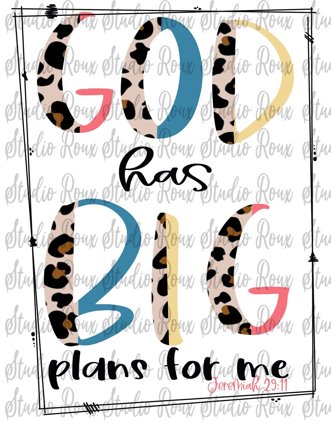 God Has Big Plans for Me PNG Digital Download - Christian Sublimation ...