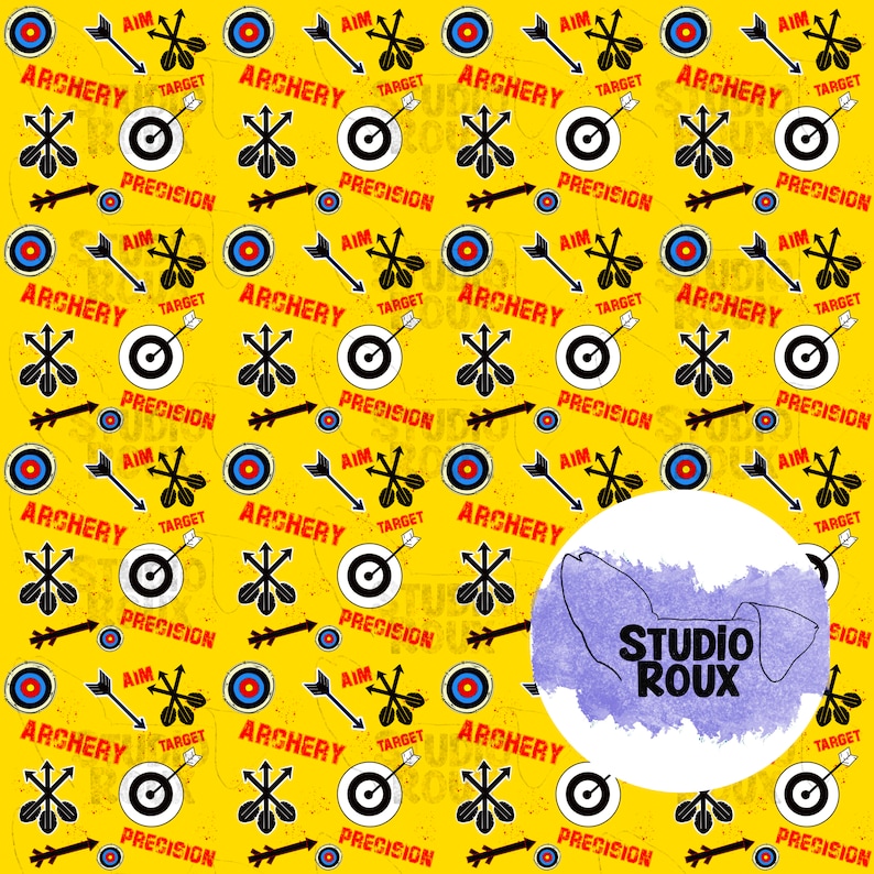Seamless Archery Design PNG Digital Download - Archery Sublimation ...