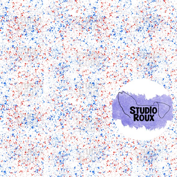 Seamless Red White Blue Splatter Design PNG Digital Download | Etsy