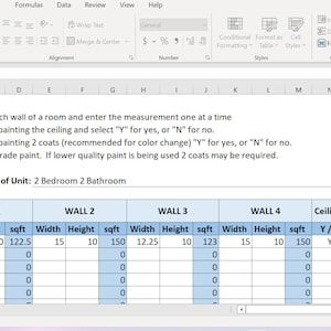Paint Calculator | Excel Paint Calculator | Property Management ...