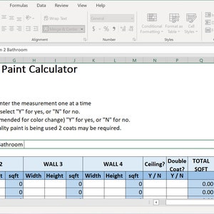 Paint Calculator | Excel Paint Calculator | Property Management ...