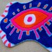 CUSTOM Hand Tufted "evil Eye" Area Rug Various Sizes Colorful Home ...
