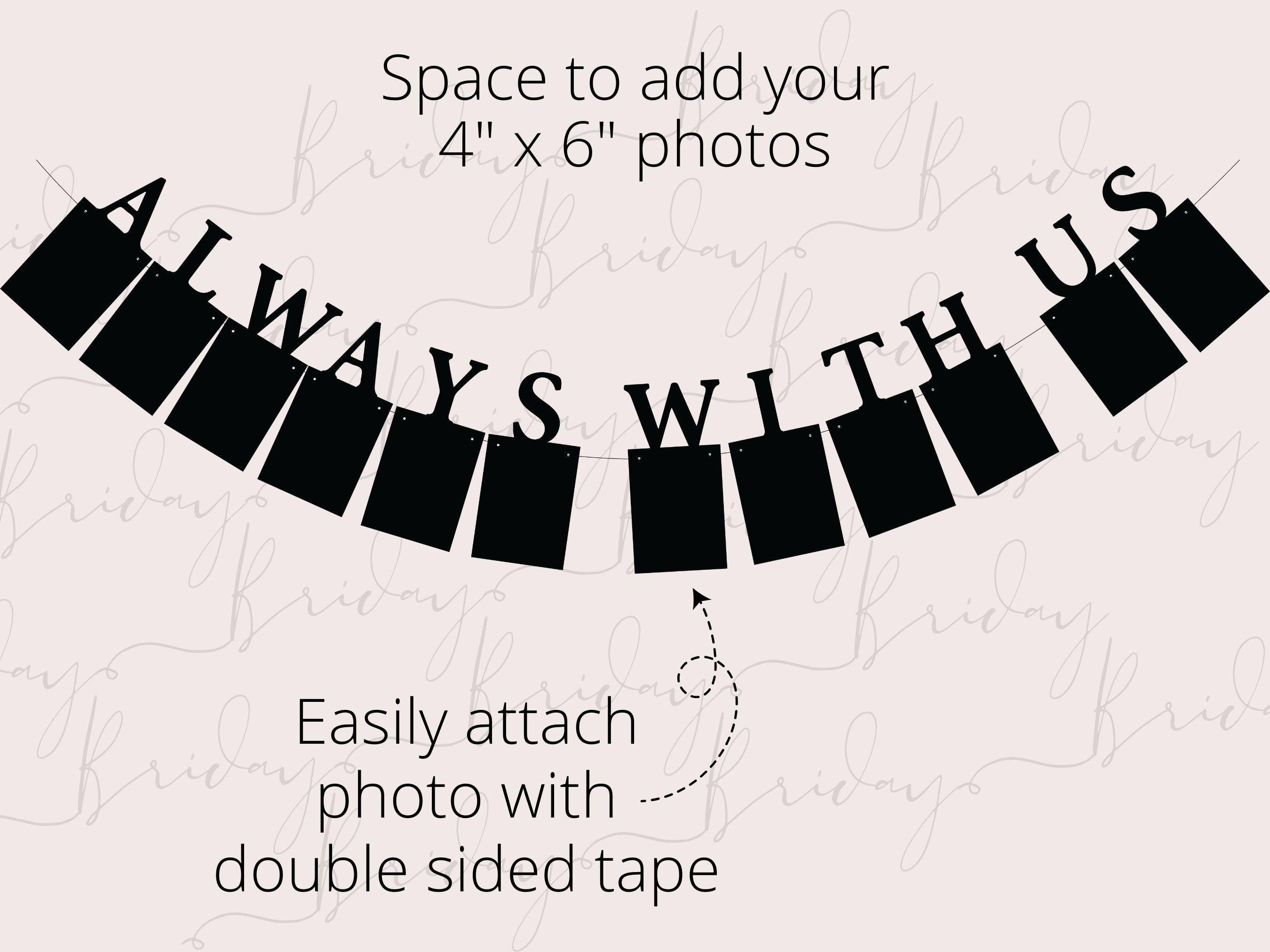 In Loving Memory Photo Banner Memorial Tribute Display for Wedding ...