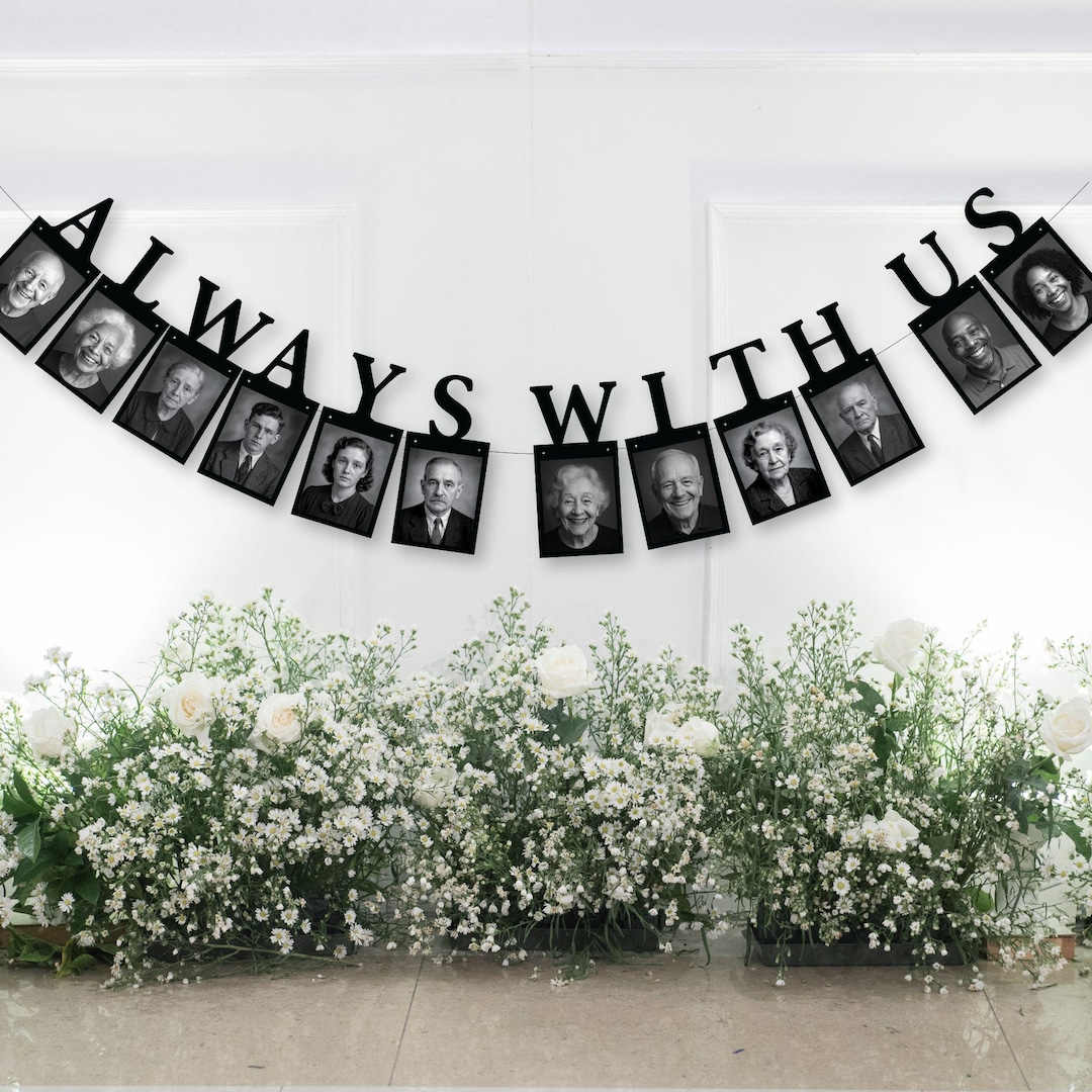 In Loving Memory Photo Banner Memorial Tribute Display for Wedding ...