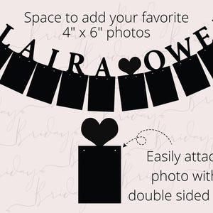 First Name Photo Banner / Bachelorette Party Decorations / Bridal ...