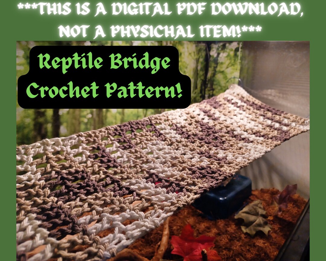 Reptile Bridge Crochet Pattern by Toxic Witch Weavery - Etsy
