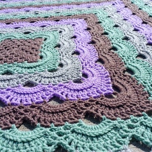 Crochet Afghan Textured Virus Blanket Gift - Etsy