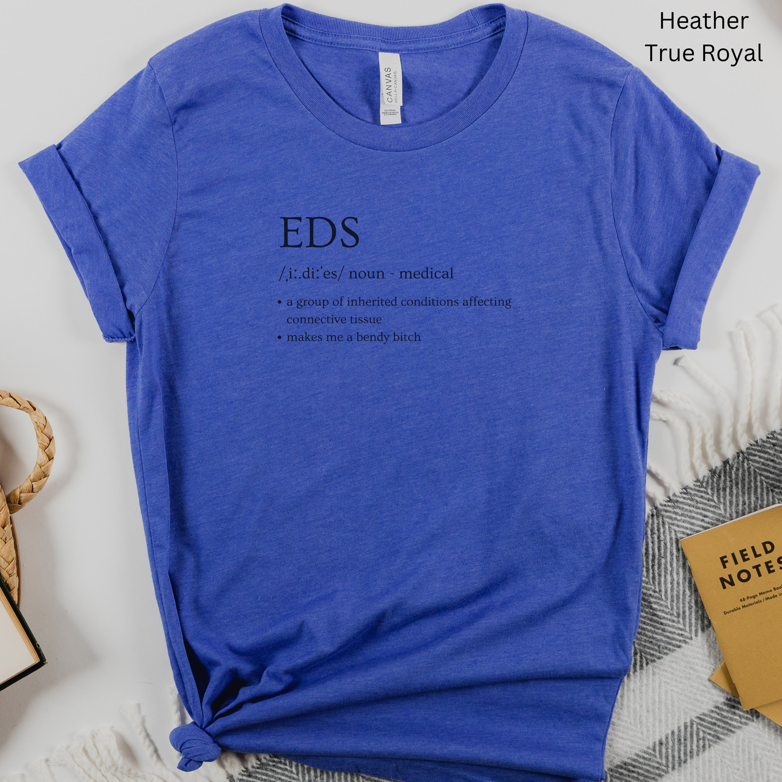 EDS Definition T-shirt, Bendy Bitch Tee, Ehlers Danlos Shirt, Chronic ...