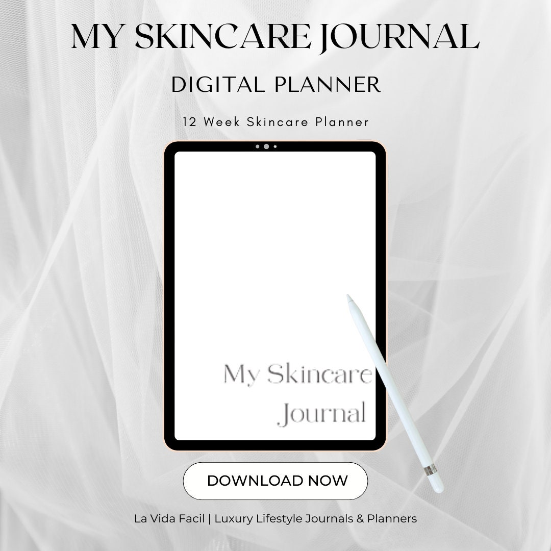 DIGITAL Skincare Journal Skincare Planner, Skincare Routine Planner ...