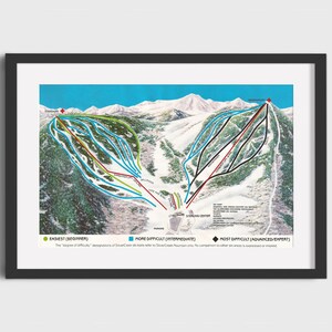 1984 Granby Ranch Ski Trail Map Print – Vintage Ski Decor - Etsy