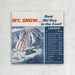 WRAPPED CANVAS - 1967 Mount Snow Ski Map - Ski Home Decor, Ski Lodge ...