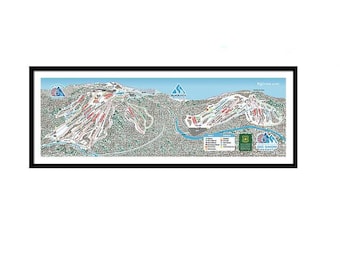 2021 COOPER / CHICAGO RIDGE Ski Trail Map Ski Home Decor - Etsy