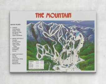 Bear Mountain Trail Map - Etsy