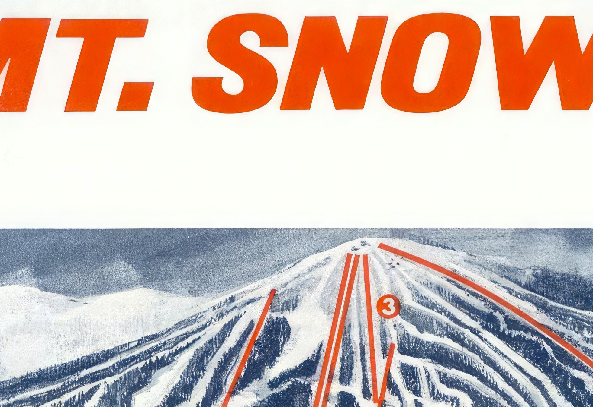 1967 Mt Snow Ski Map Canvas Print – Vintage Ski Lodge Wall Decor - Etsy