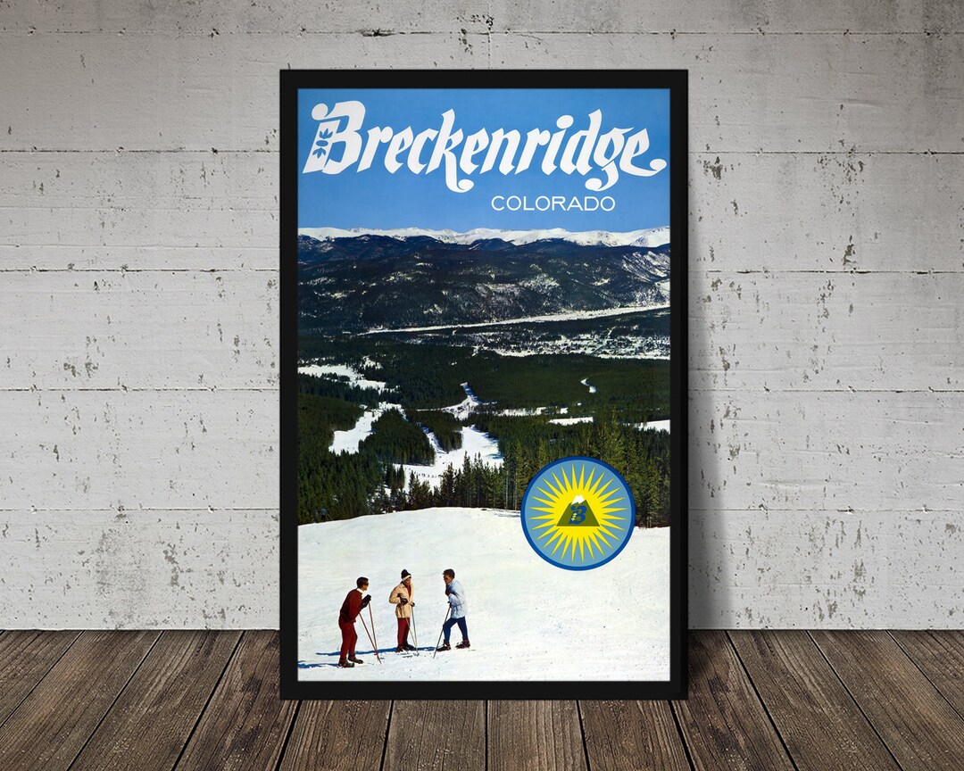 Vintage Breckenridge Colorado Ski Poster Print – Ski Lodge Decor - Etsy