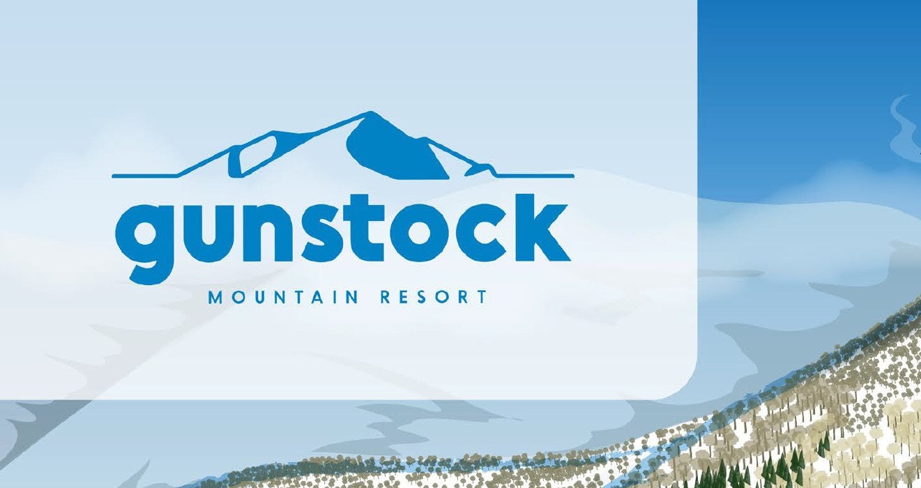 2021 GUNSTOCK MOUNTAIN Resort Ski Trail Map - Ski Home Decor, Ski Lodge ...