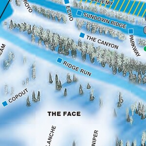 WRAPPED CANVAS - 2021 China Peak Mountain Resort Ski Trail Map - Ski ...