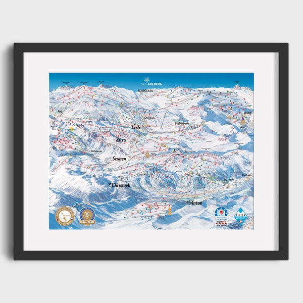 Ski Resort Wall Frame - Etsy