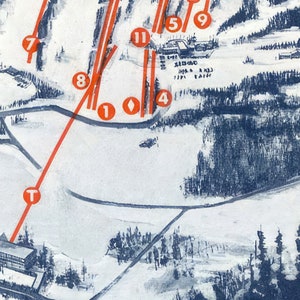 1967 Mt Snow Ski Map Canvas Print – Vintage Ski Lodge Wall Decor - Etsy
