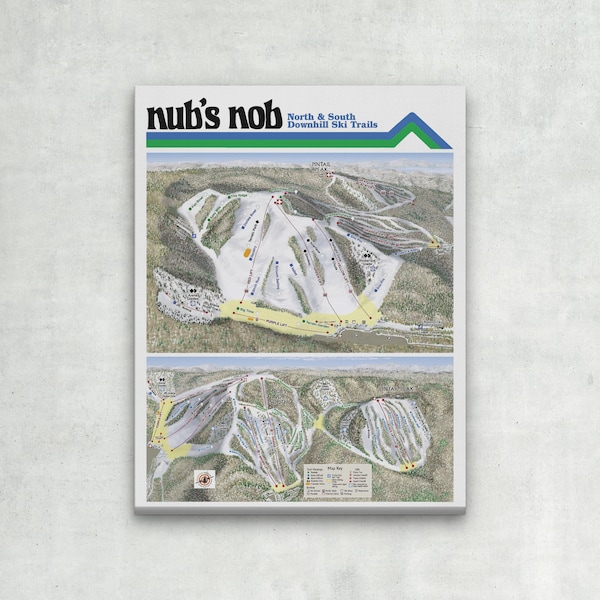 Nubs Nob Ski Map - Etsy