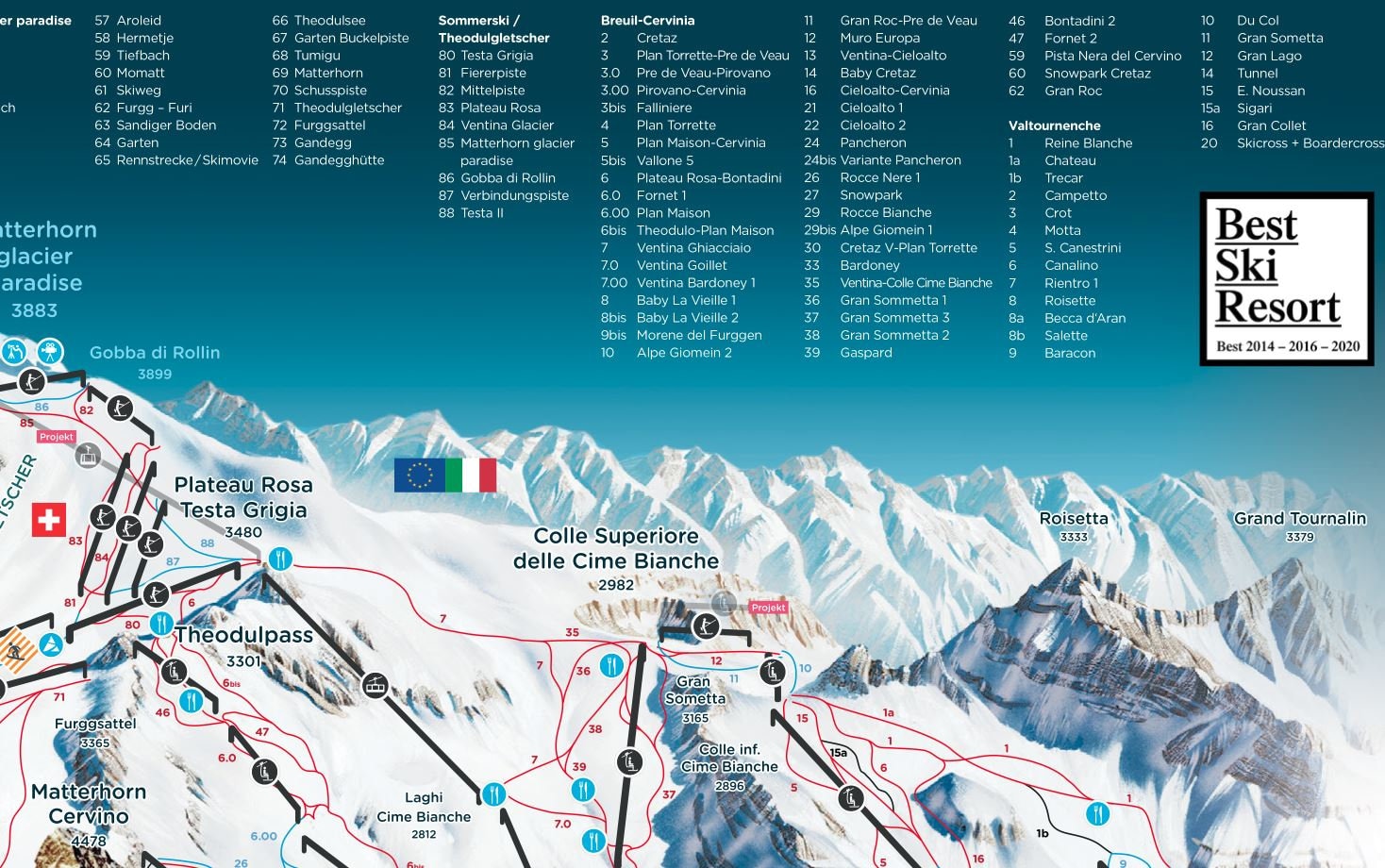 2021 ZERMATT Ski Resort - Ski Trail Map - Ski Home Decor, Ski Lodge ...