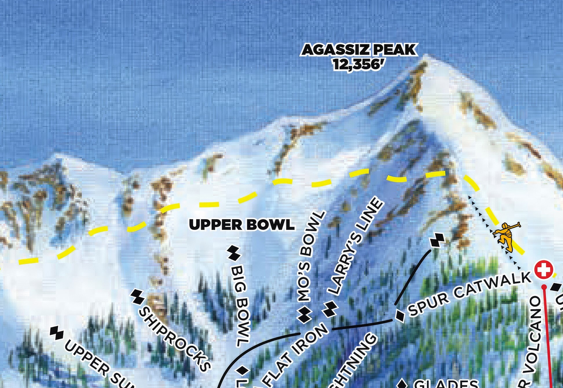 2023 Arizona Snowbowl Ski Trail Map Canvas Print – Ski Lodge Wall Art ...