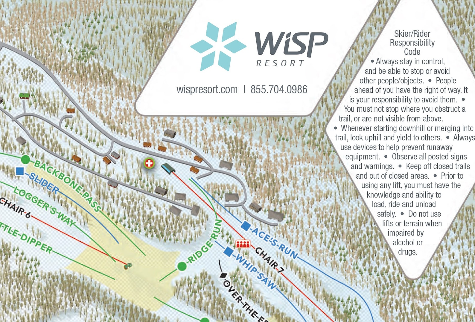 2023 WISP RESORT Ski Trail Map Ski Home Decor, Ski Lodge Wall Decor ...