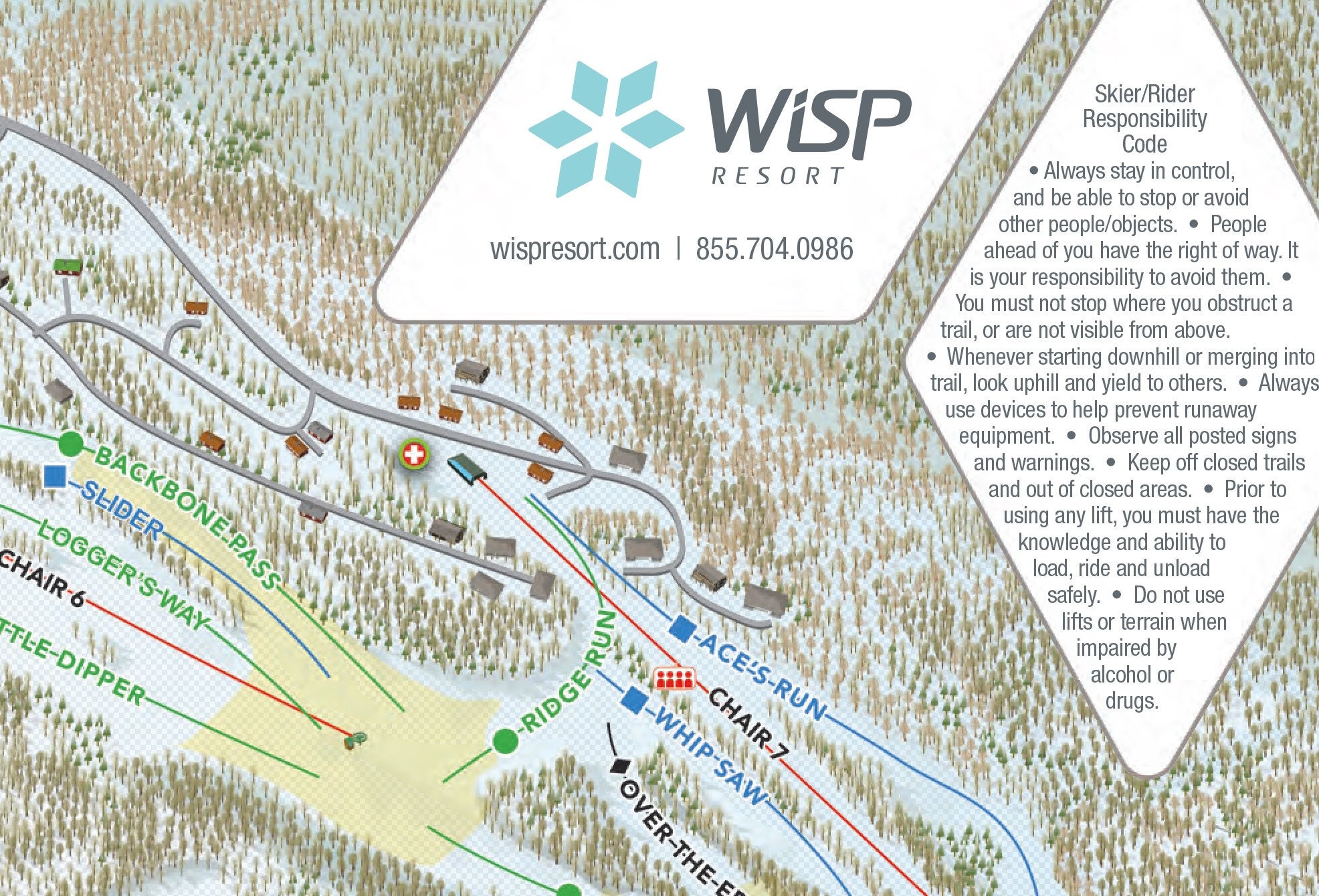 2023 WISP RESORT Ski Trail Map Ski Home Decor, Ski Lodge Wall Decor ...