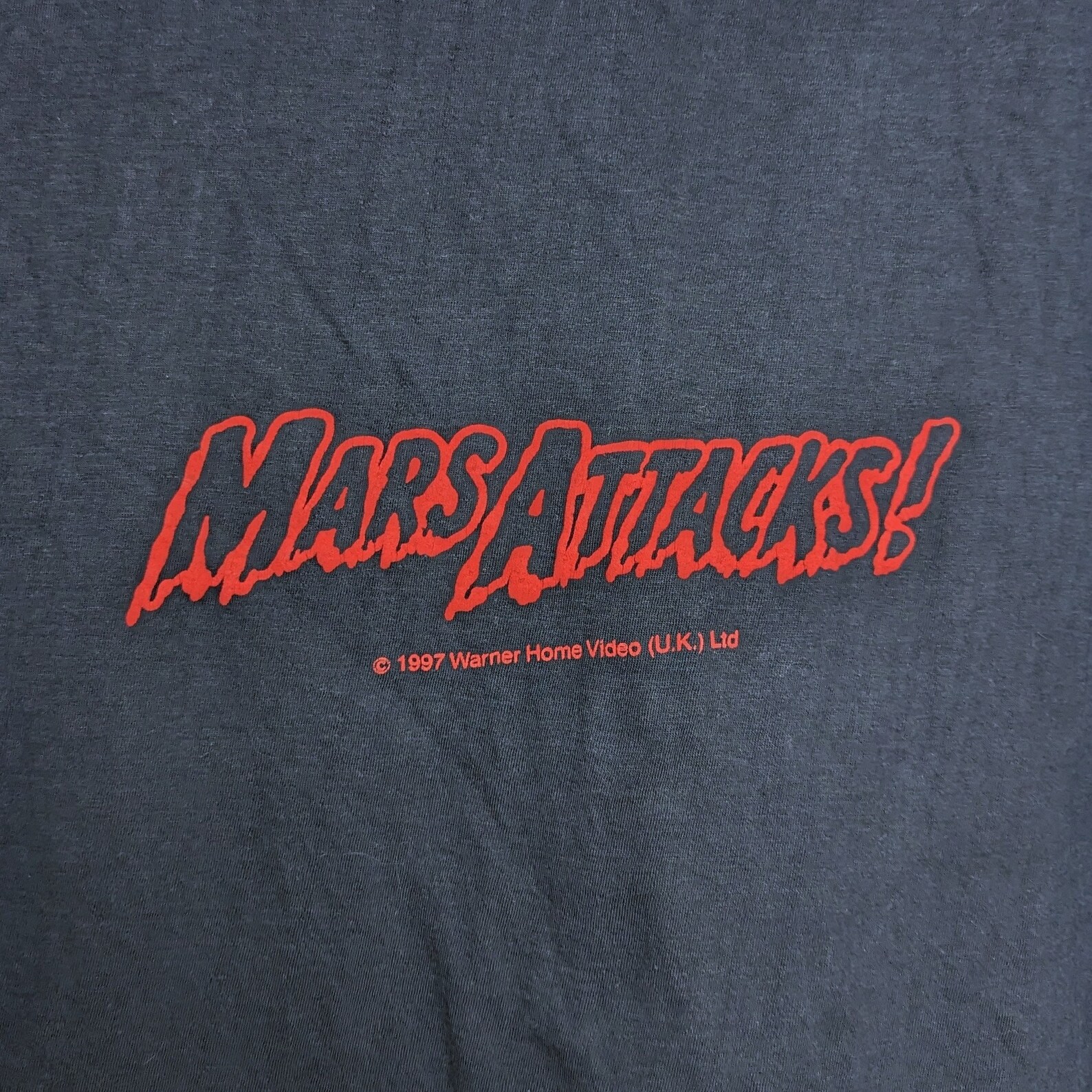 Vintage 1997 Mars Attacks Spell Out Movie Promo UK WB T-shirt See ...