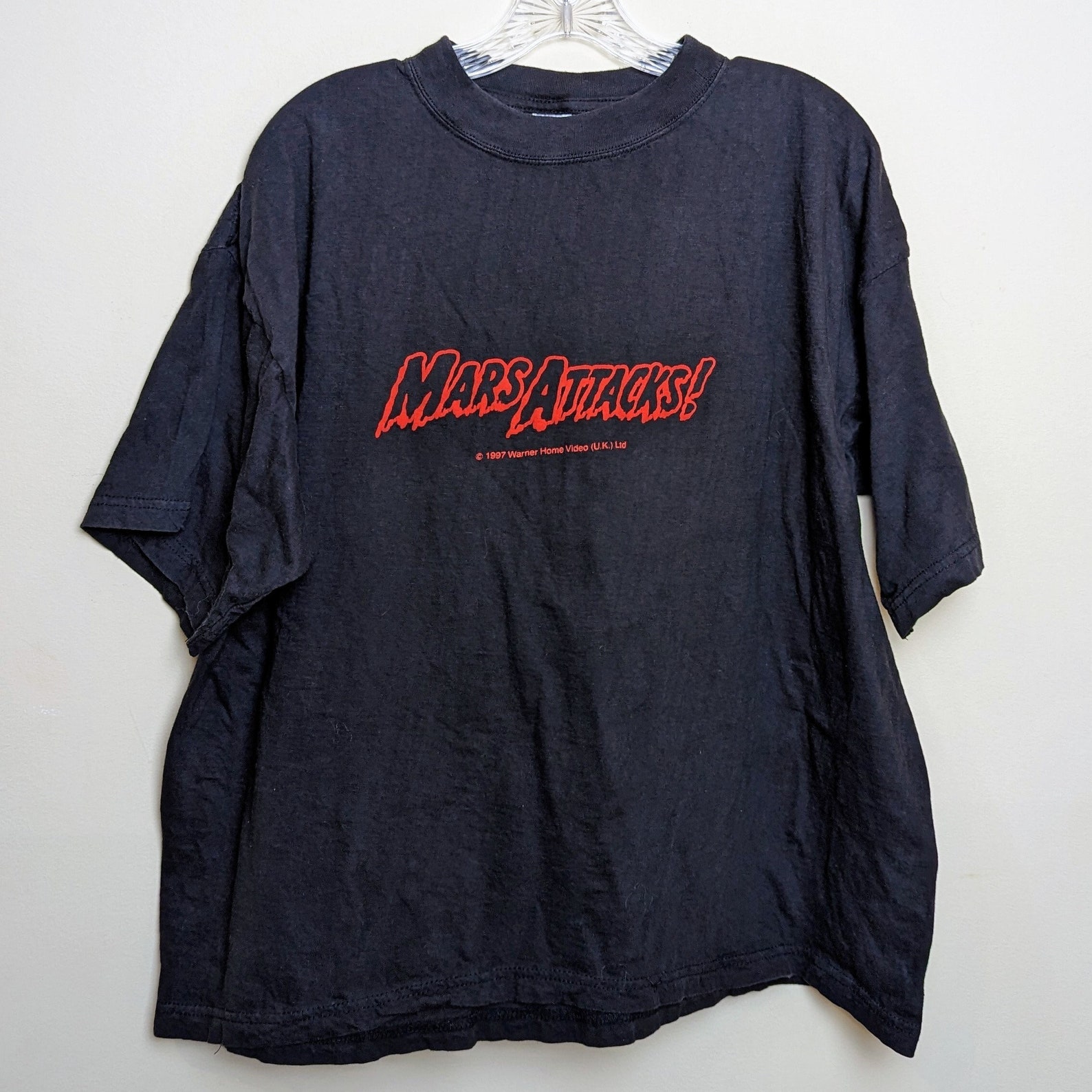 Vintage 1997 Mars Attacks Spell Out Movie Promo UK WB T-shirt See ...