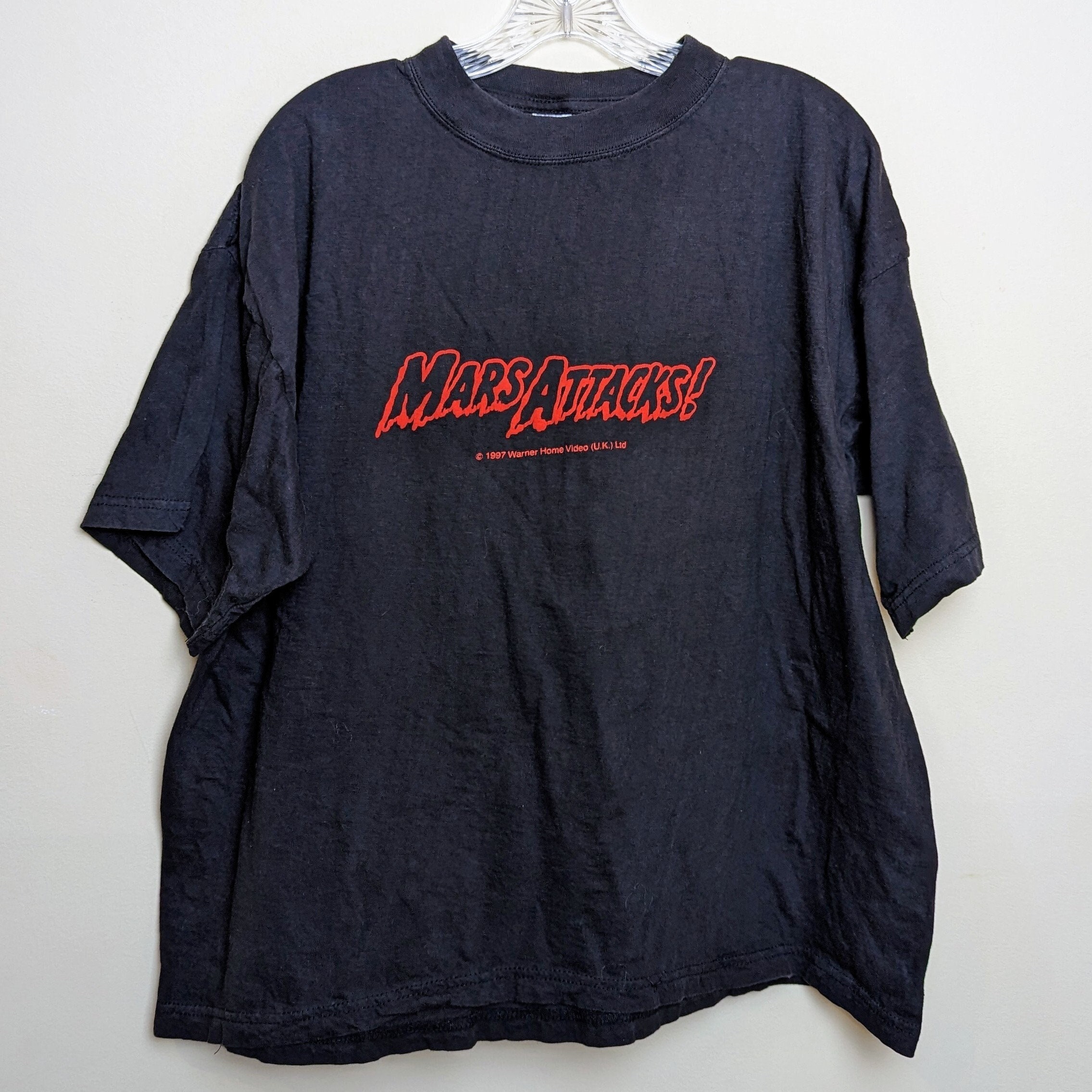 Vintage 1997 Mars Attacks Spell Out Movie Promo UK WB T-shirt See ...