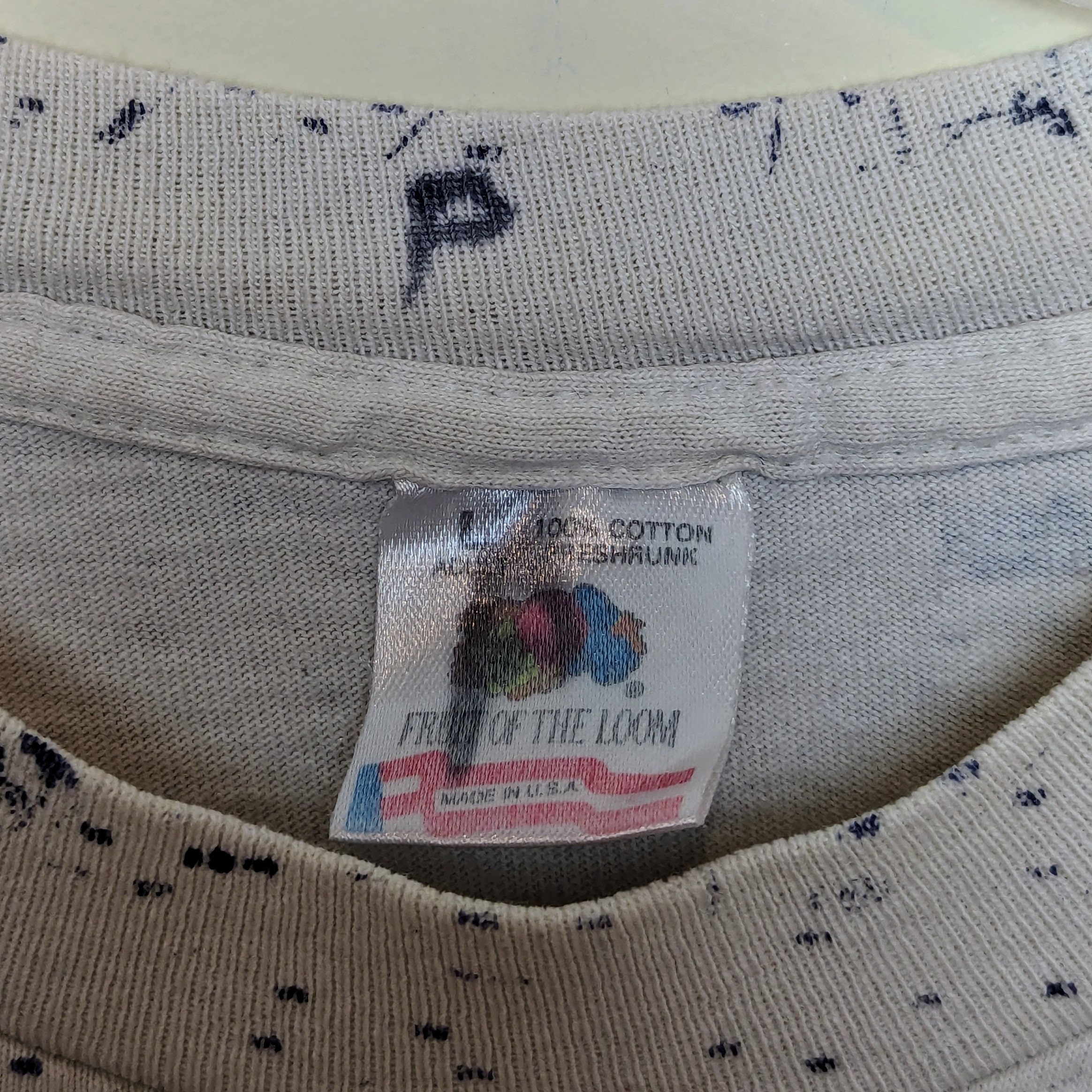 VTG 90s Cape Cod Mass Map All Over Print AOP Single Stitch Sailor ...